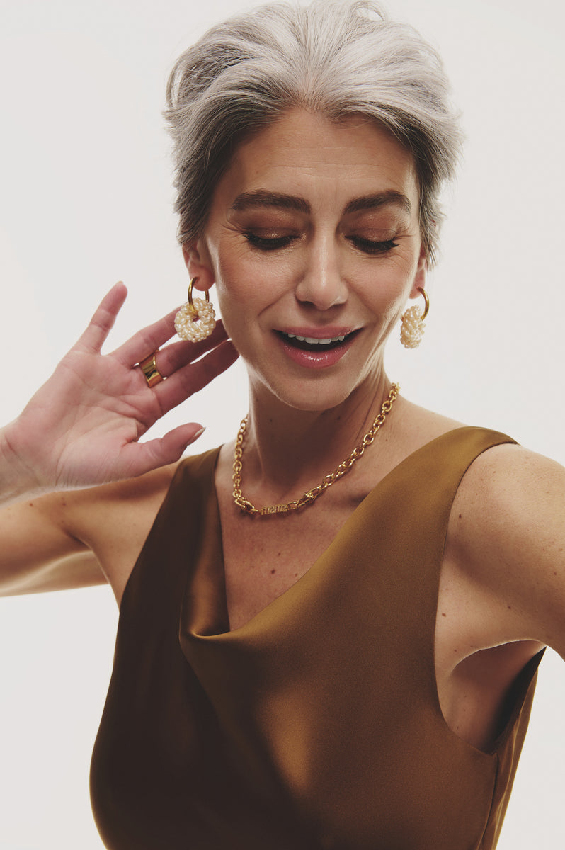 Power Pearl Earrings - Gold – Mademoiselle Jules